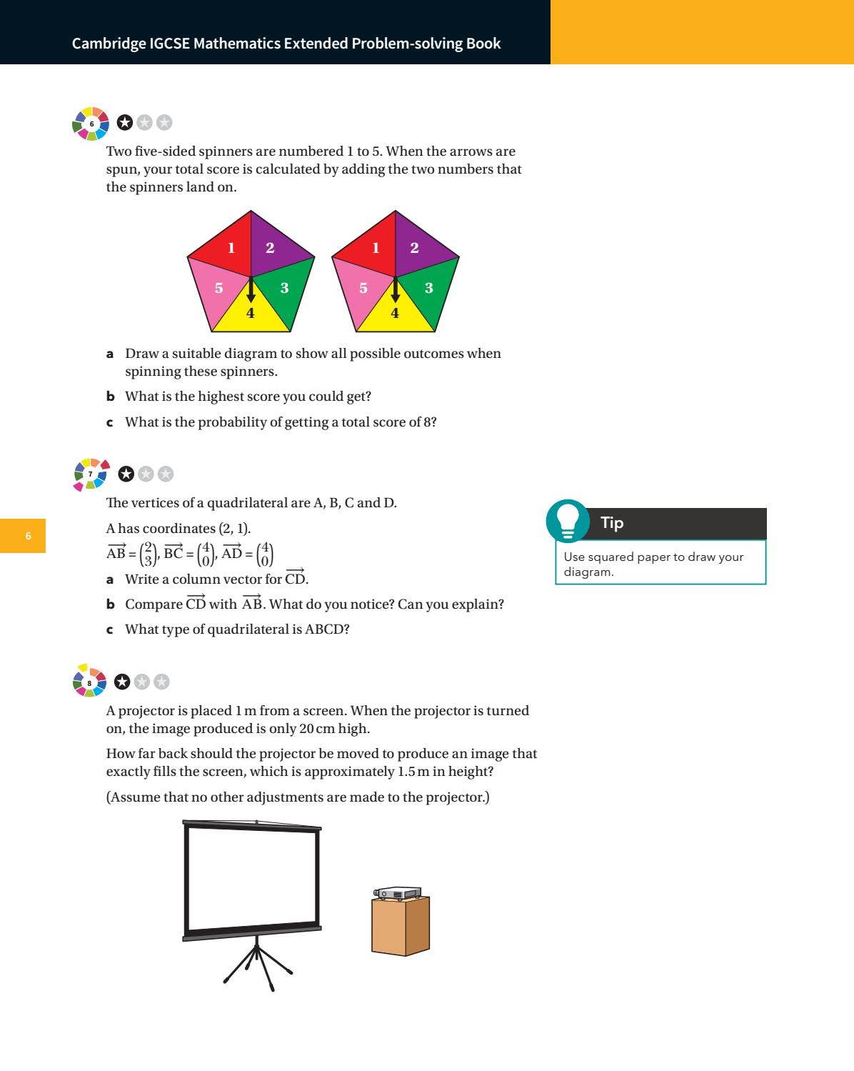 Preview Cambridge IGCSE Mathematics Extended Problem-solving Book by ...