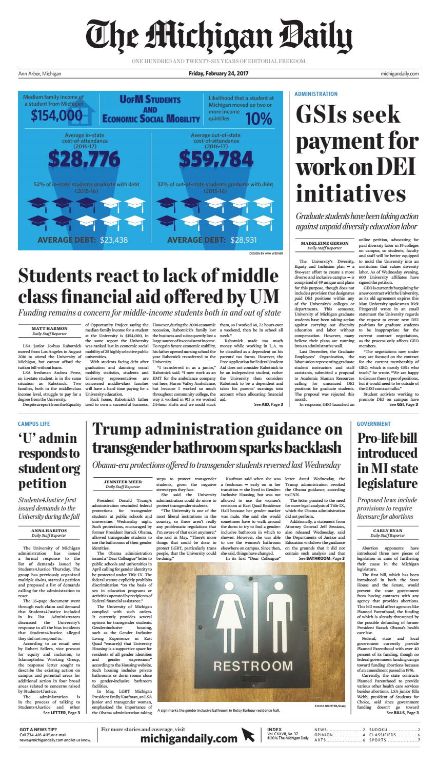 2017-02-24 by The Michigan Daily - Issuu