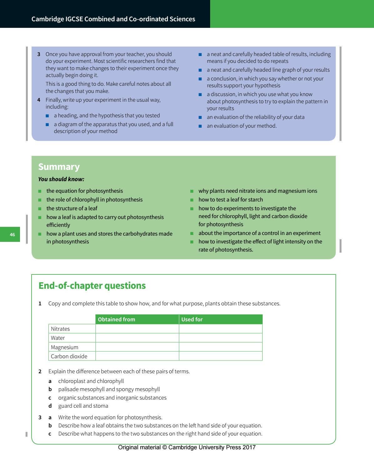 Preview Cambridge IGCSE Combined and Coordinated Sciences by Cambridge ...