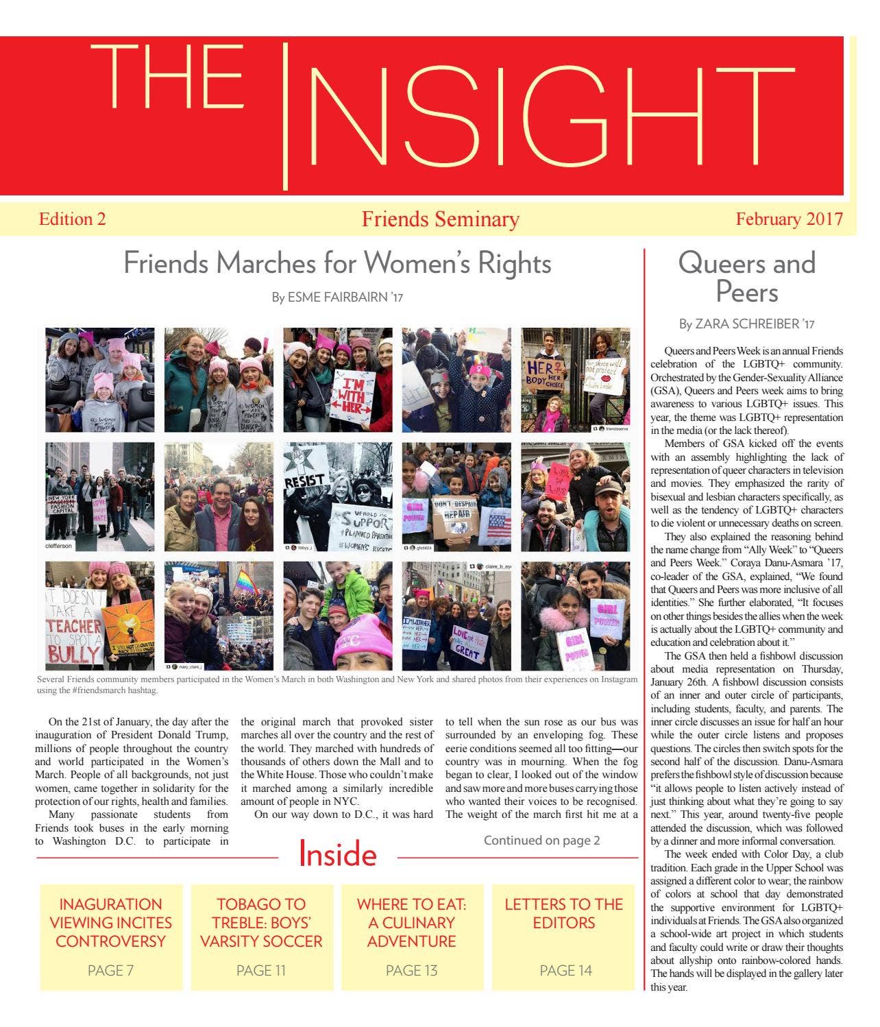 The Insight | February 2017 by Friends Seminary - Issuu