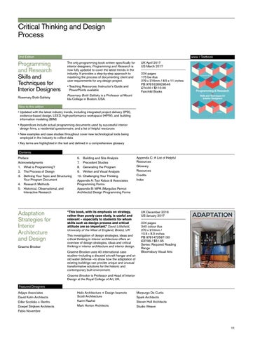 Interior Design and Architecture 2017 Catalogue by Bloomsbury ...