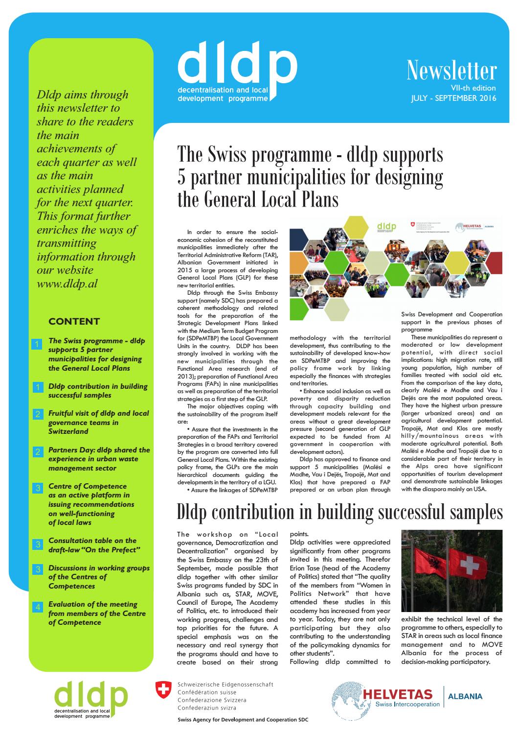 Newsletter no. 7 by dldp albania - Issuu