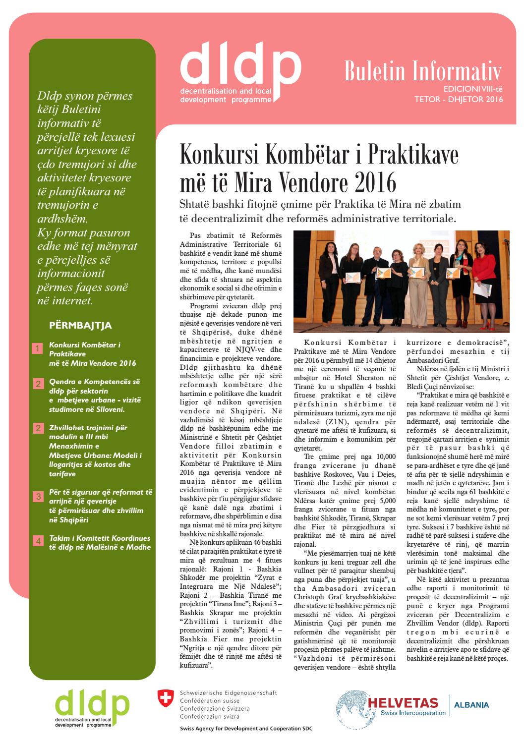 Buletin Informativ nr. 8 by dldp albania - Issuu