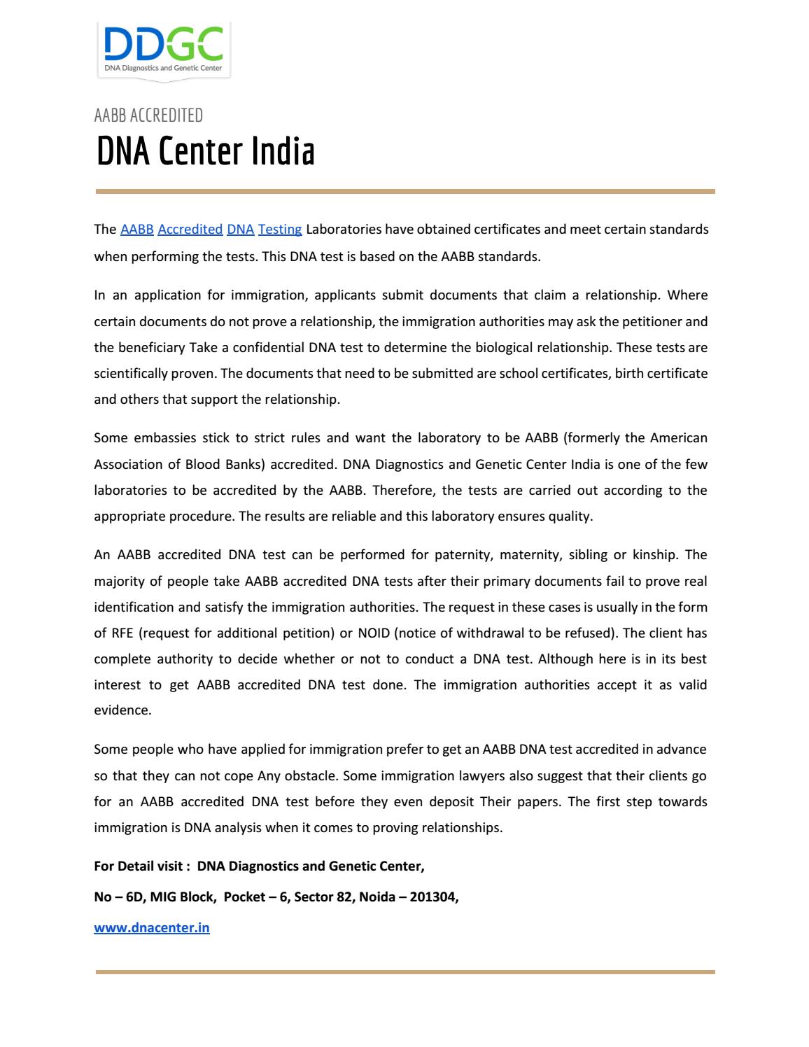 DNA Center India by DNA Diagnostics and Genetic Center - Issuu