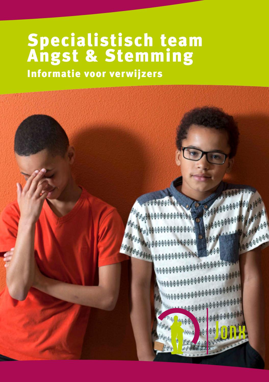 Specialistisch team Angst & Stemming, informatie voor verwijzers - Jonx ...