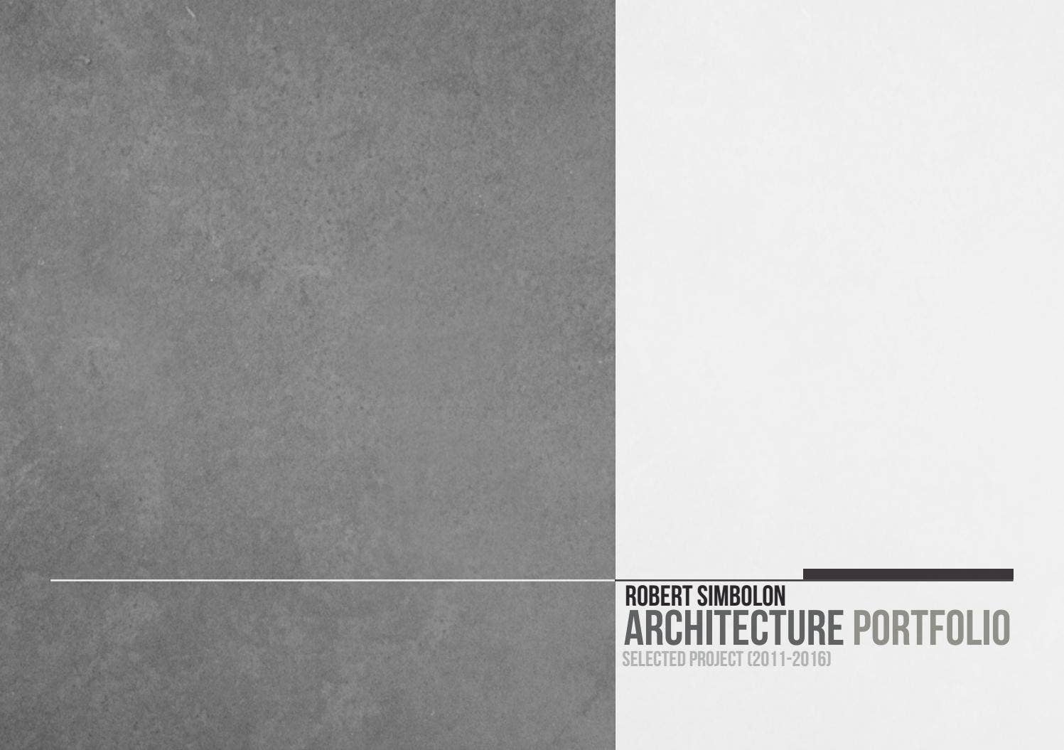 Architecture Portfolio | Robert Simbolon | Universitas Sumatera Utara ...