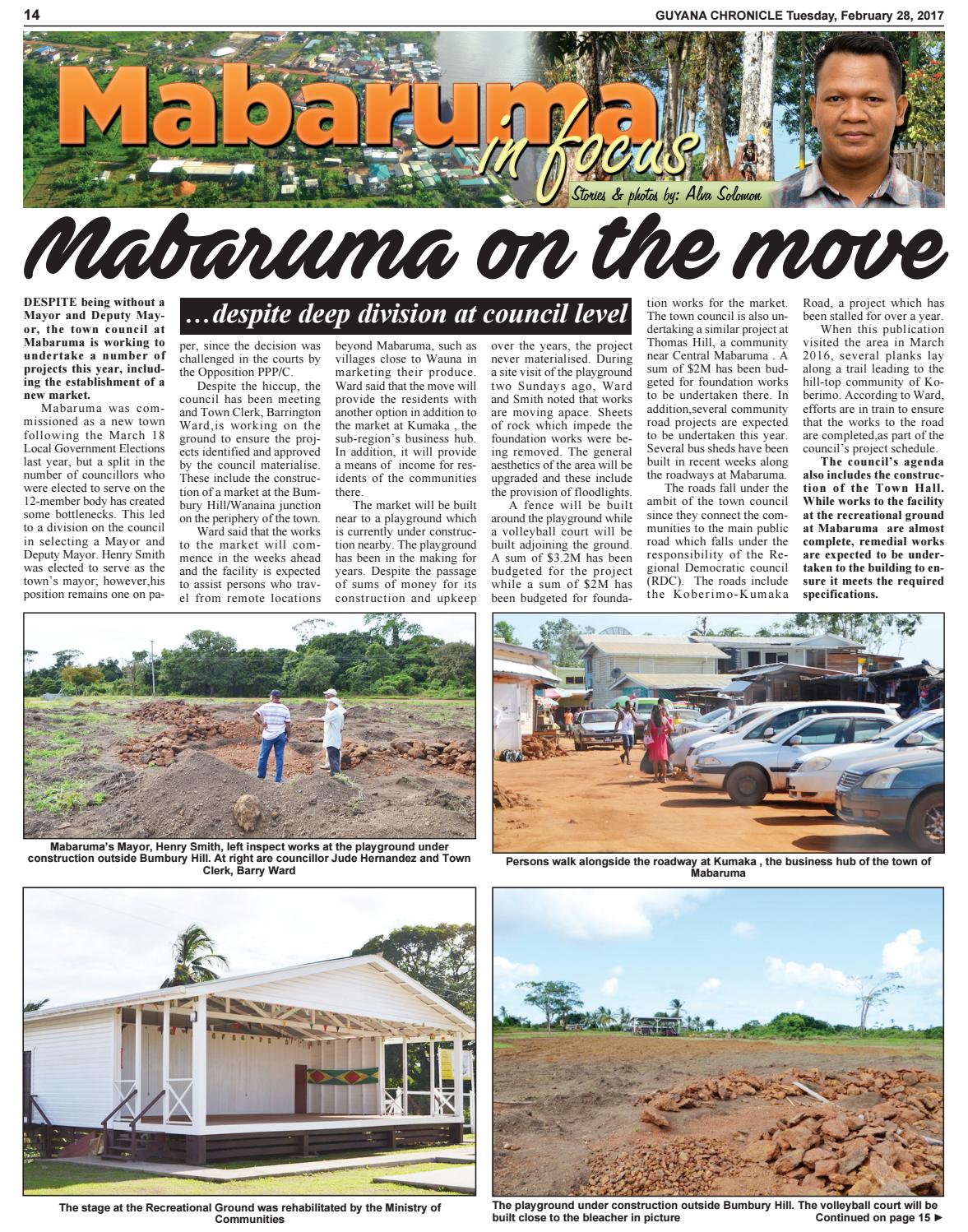 Guyana Chronicle Mabaruma Supplement by Guyana Chronicle - Issuu