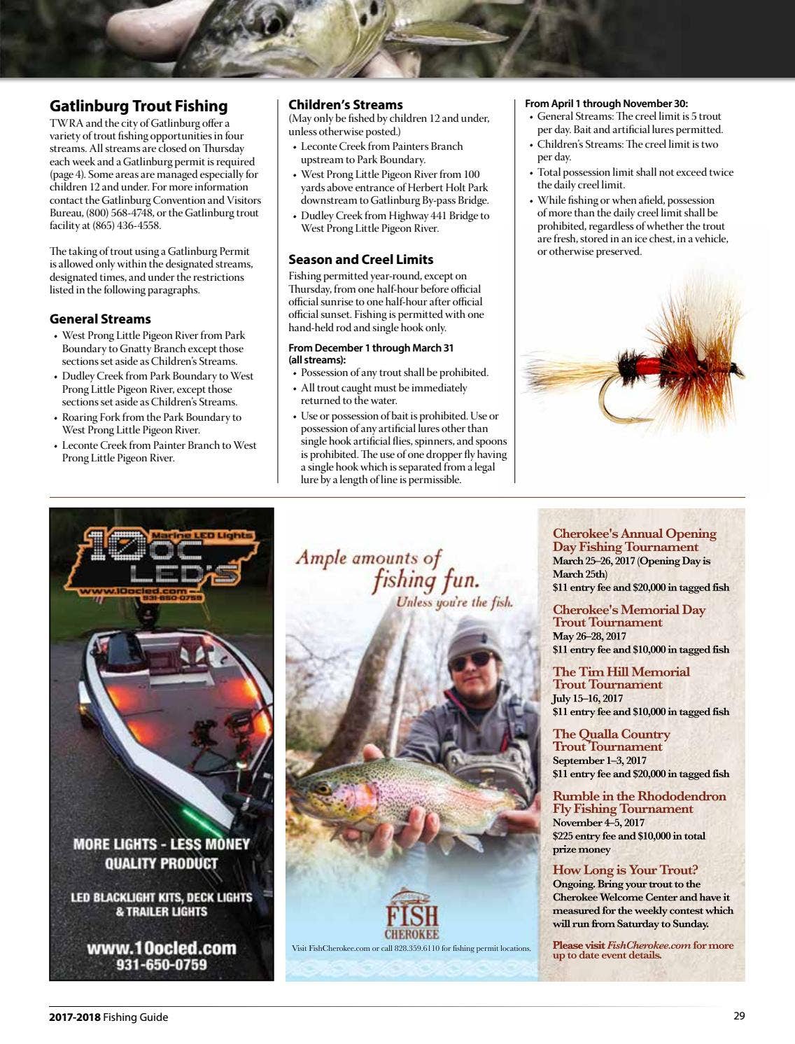 TWRA Fishing Guide 2017-2018 by Bingham Group - Issuu