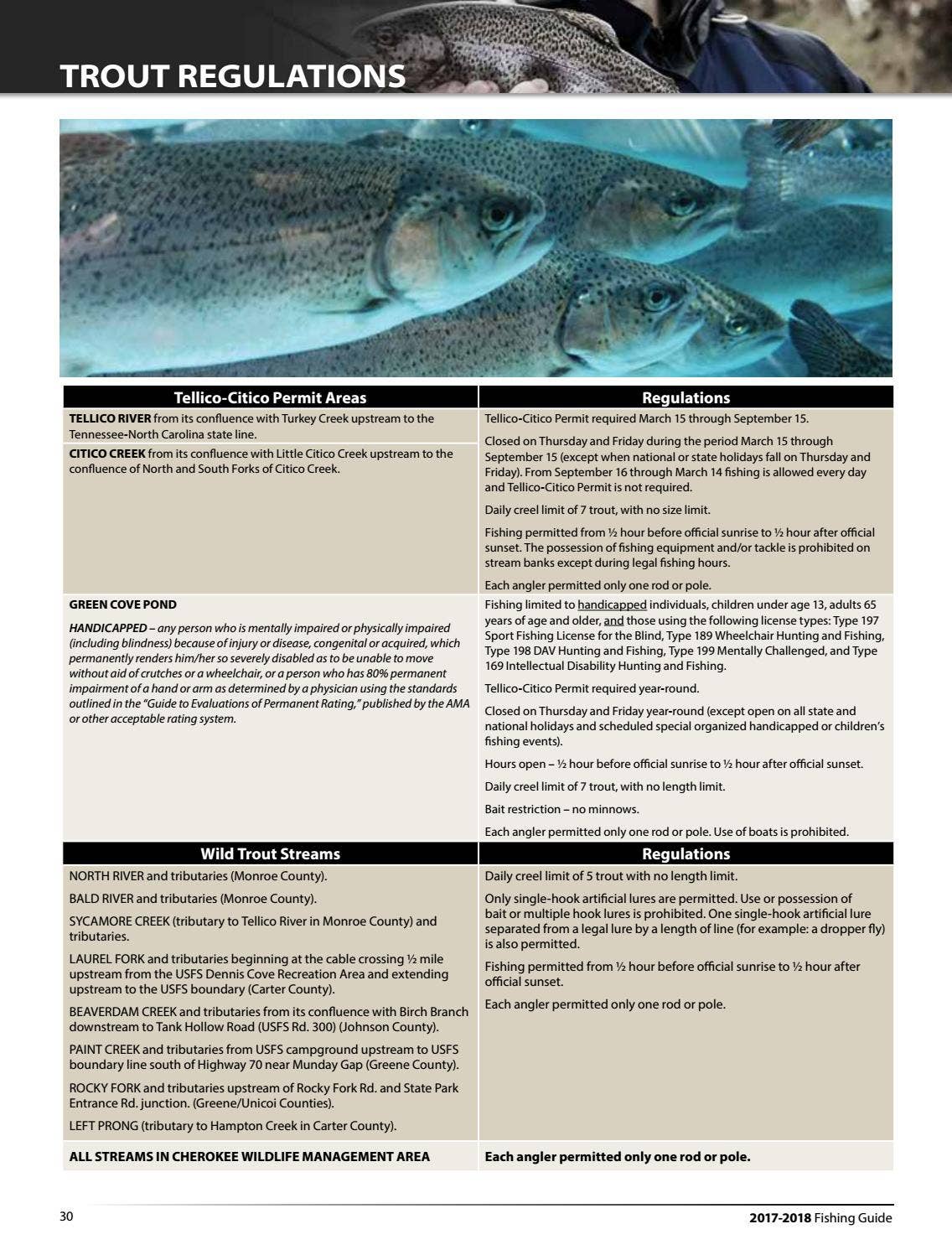 TWRA Fishing Guide 2017-2018 by Bingham Group - Issuu