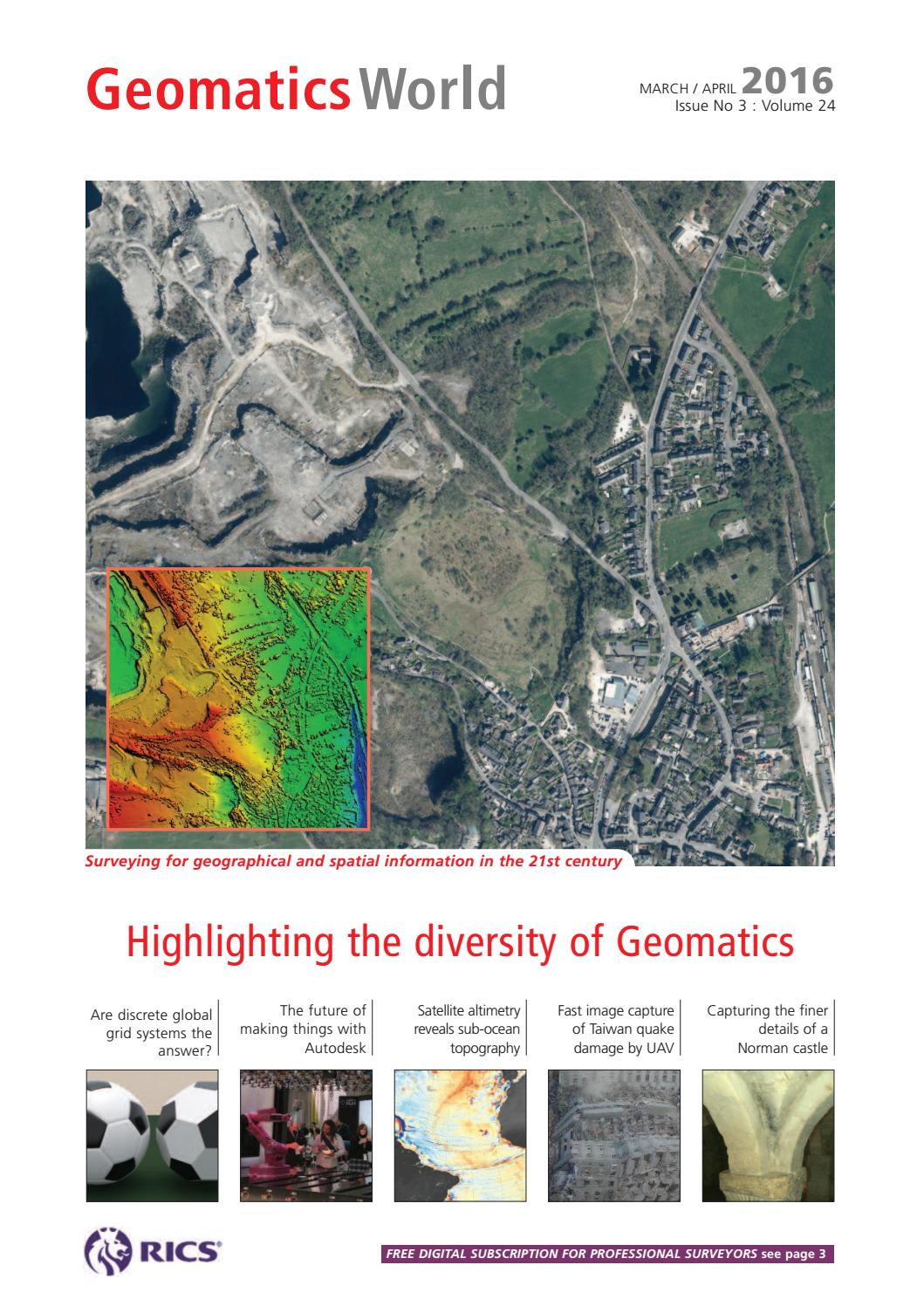 Geomatics world march april 2016 by Geomares Publishing - Issuu