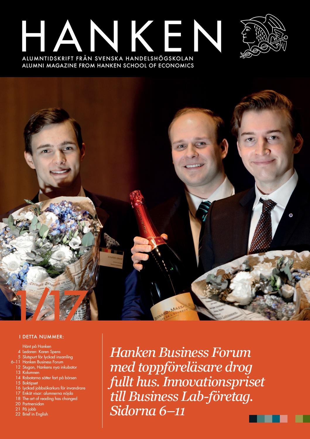 Hanken #1/2017 - En alumntidskrift från Svenska handelshögskolan by ...