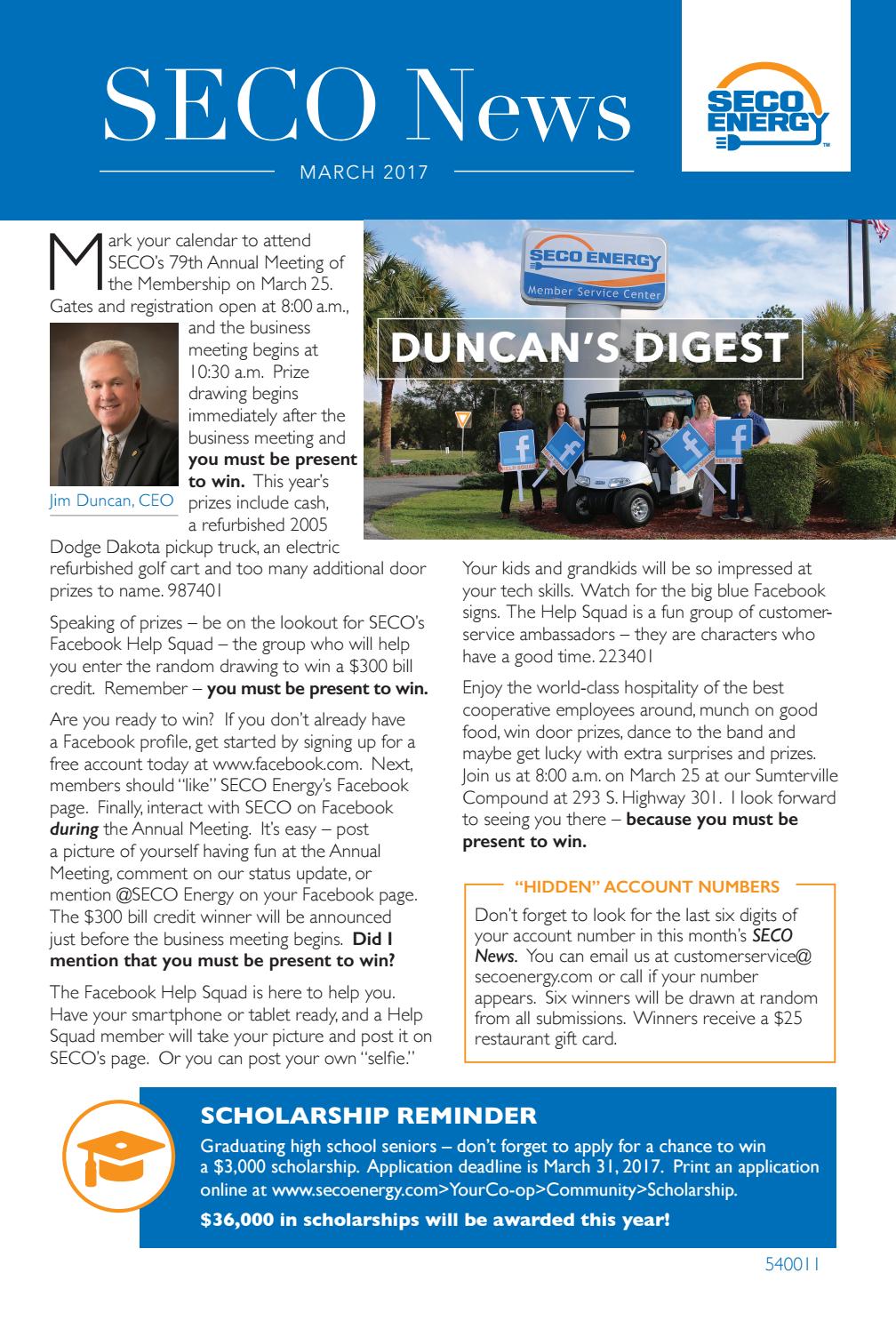 March 2017 SECO News by SECO Energy - Issuu