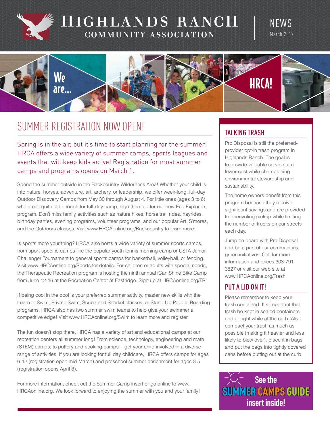 March 2017 HRCA Newsletter by Highlands Ranch Community Association ...
