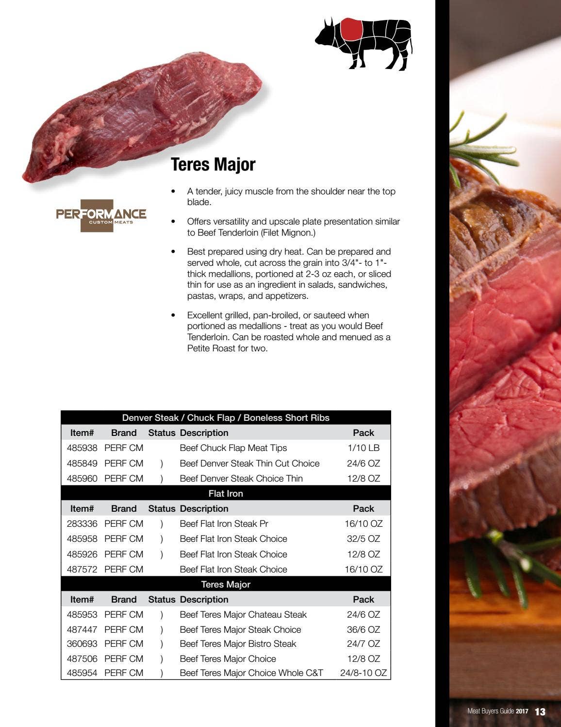 Meat Buyers Guide 2017 by Performance Foodservice - Issuu