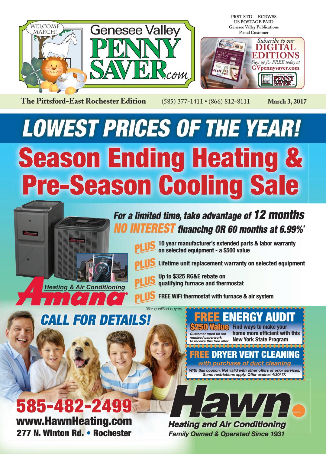 The Genesee Valley Penny Saver Pittsford-East Rochester Edition 3/3/17 ...