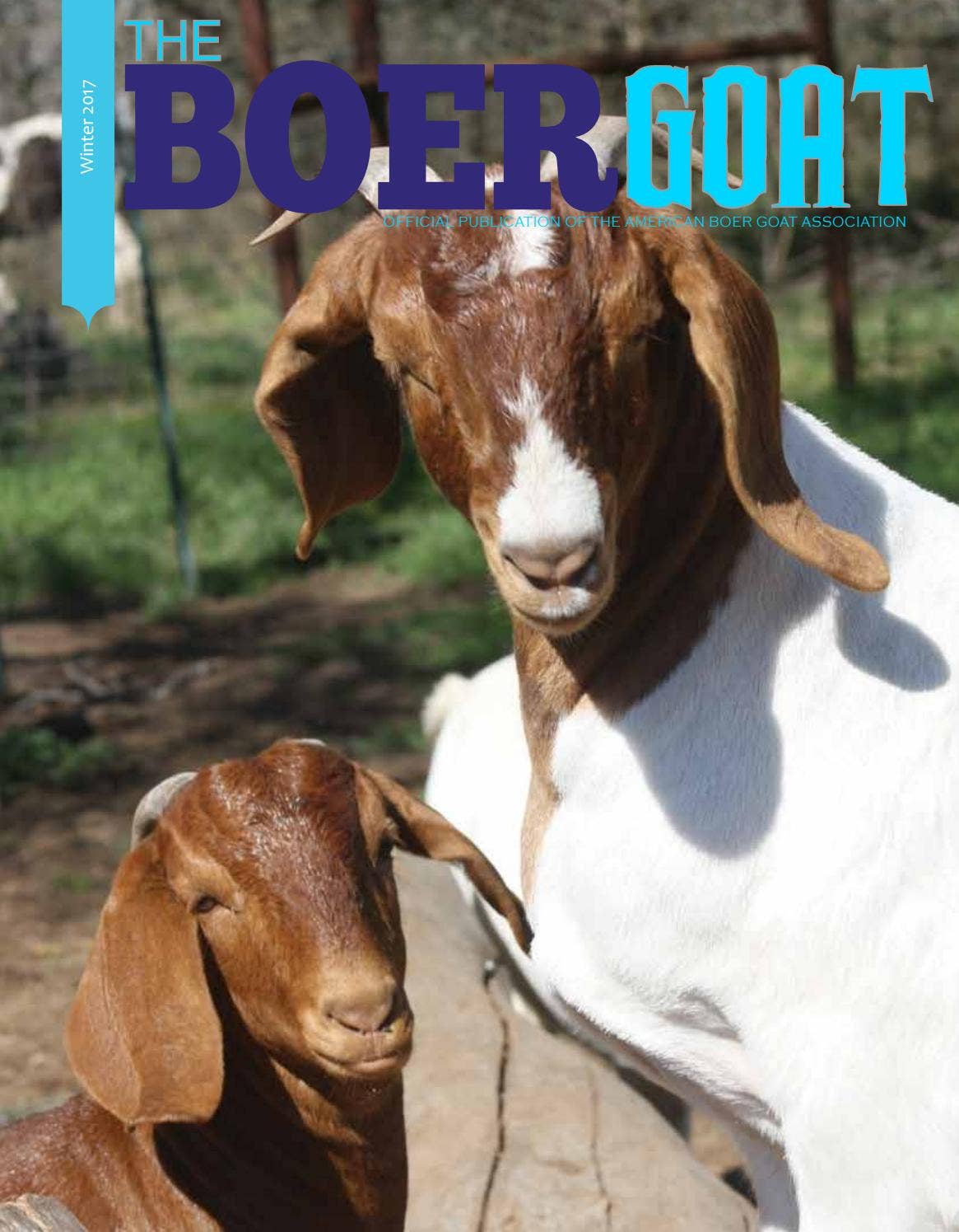 The Boer Goat - Winter 2017 by American Boer Goat Association - Issuu