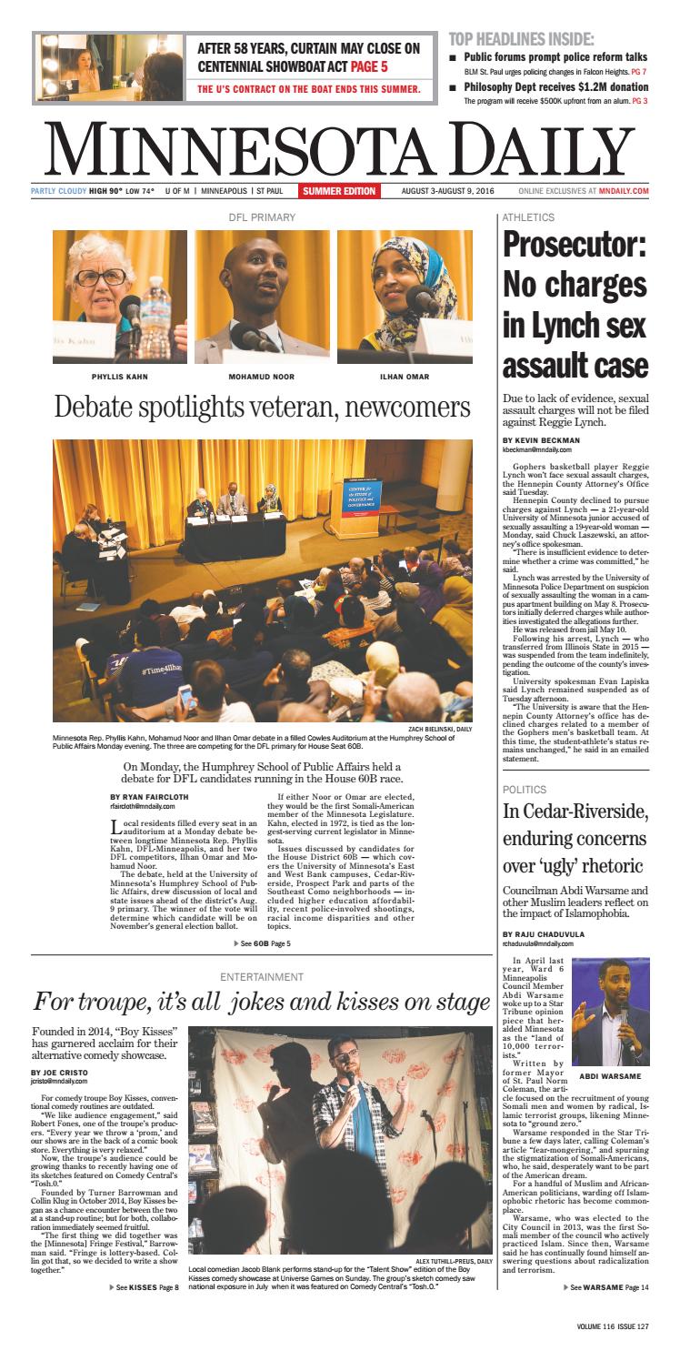 August 3, 2016 by The Minnesota Daily - Issuu