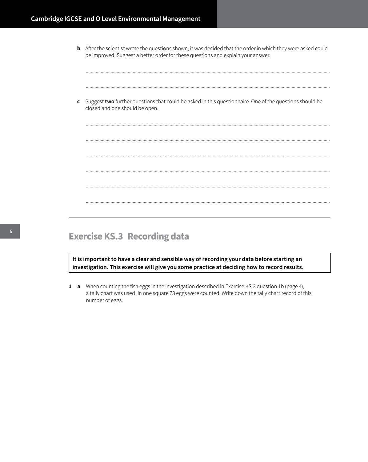 Preview Cambridge IGCSE and O Level Environmental Management Workbook ...