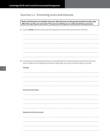 Preview Cambridge IGCSE and O Level Environmental Management Workbook ...