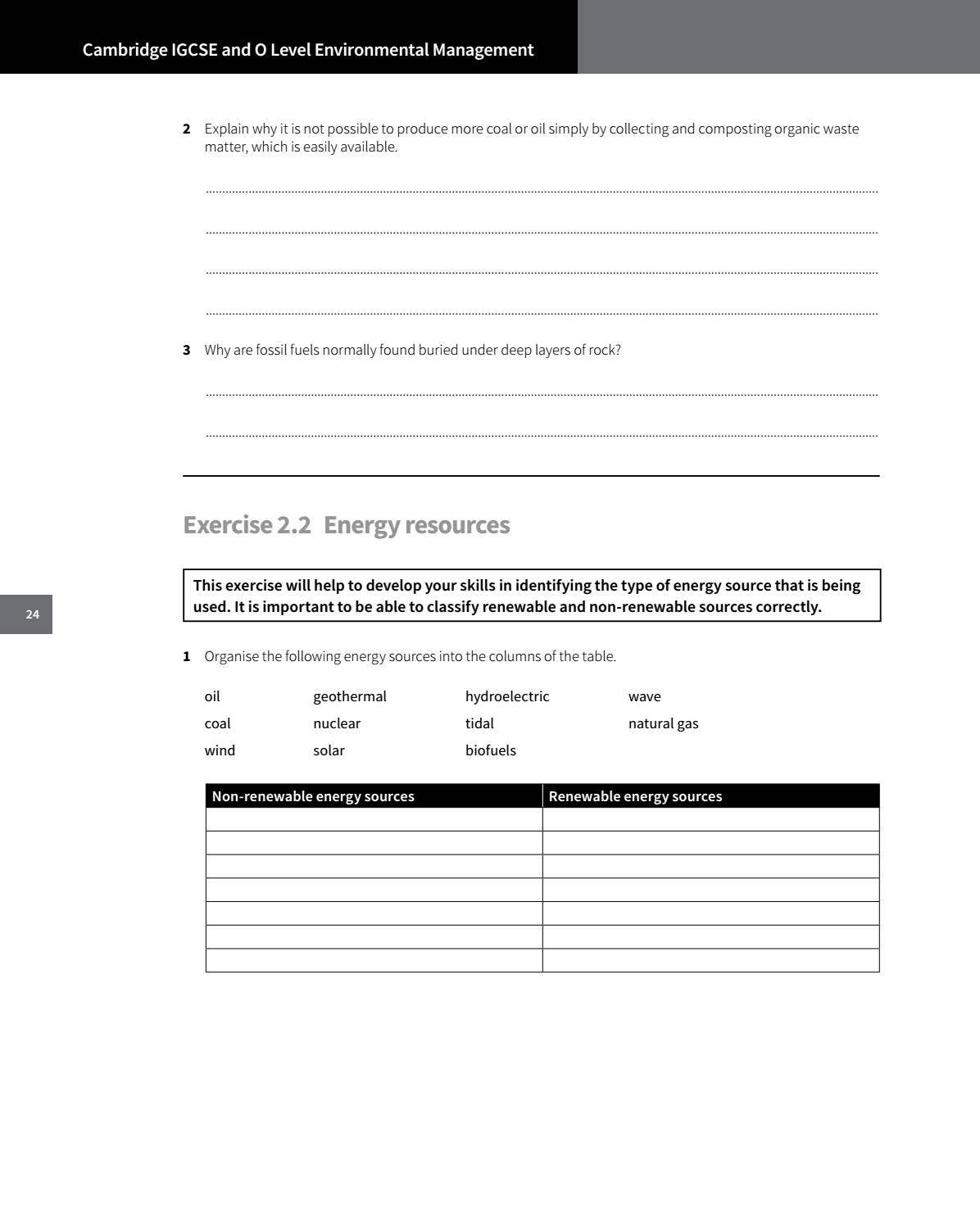 Preview Cambridge IGCSE and O Level Environmental Management Workbook ...