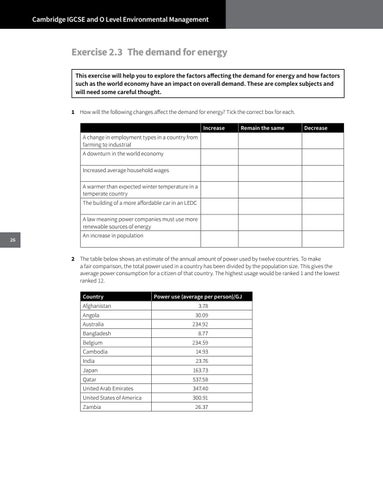 Preview Cambridge IGCSE and O Level Environmental Management Workbook ...