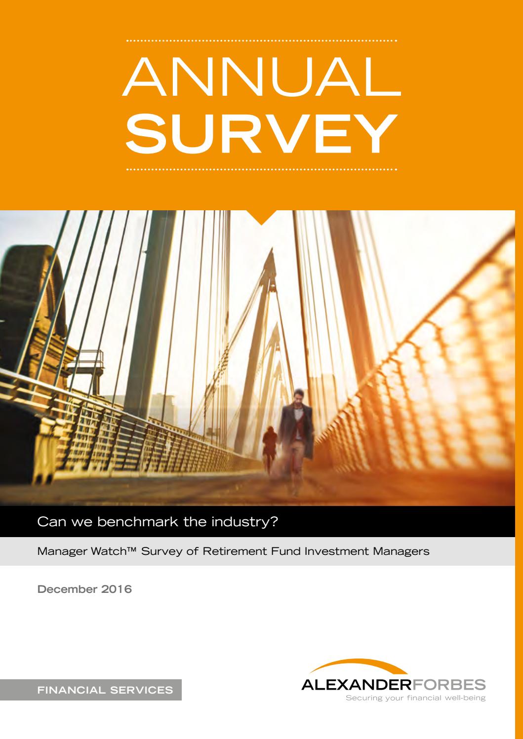 Manager Watch Survey of Retirement Fund Investment Managers by ...