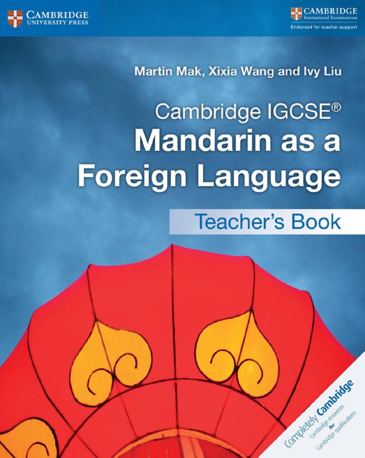 Preview Cambridge IGCSE Mandarin as a Foreign Language Teacher's Book ...