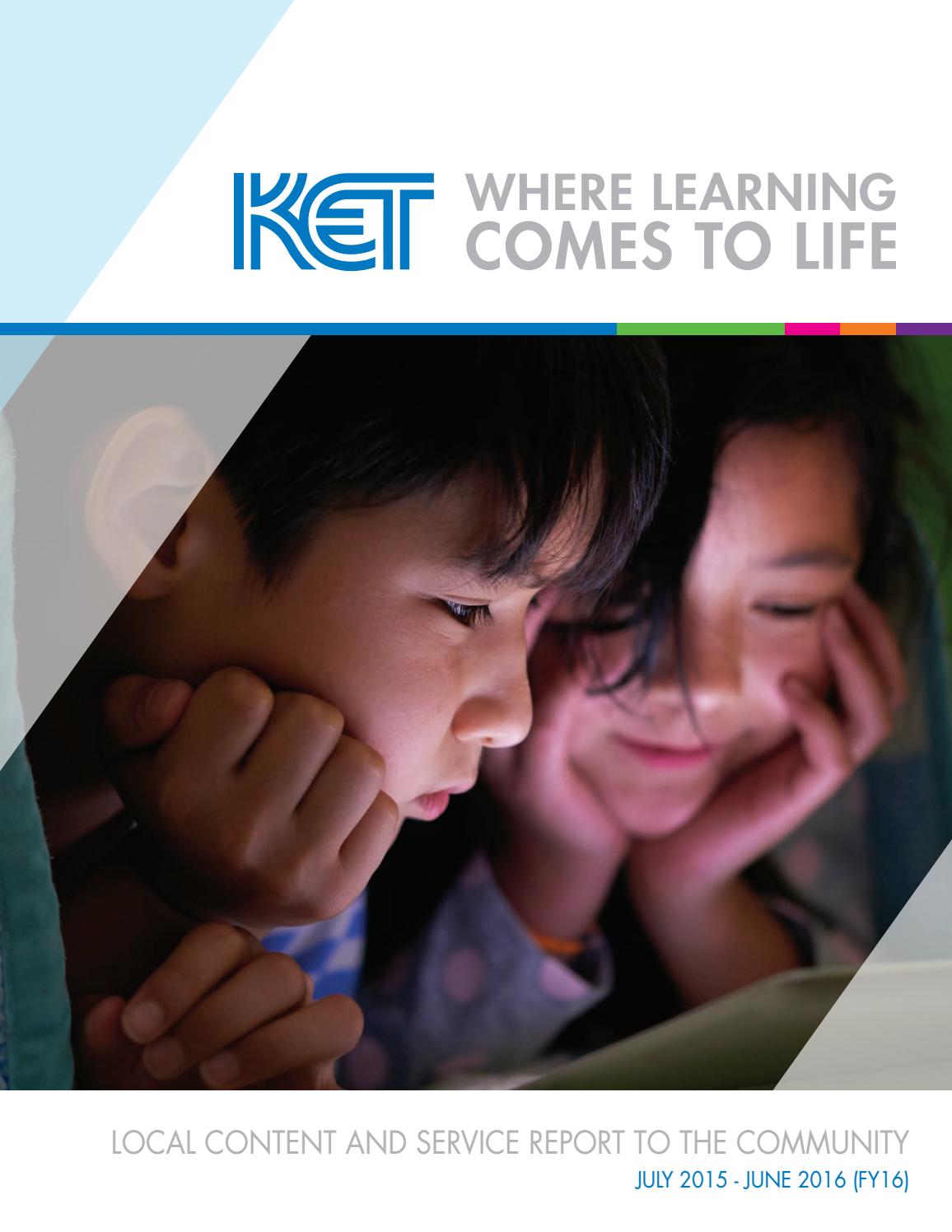 KET Annual Report 2016 by KETv - Issuu