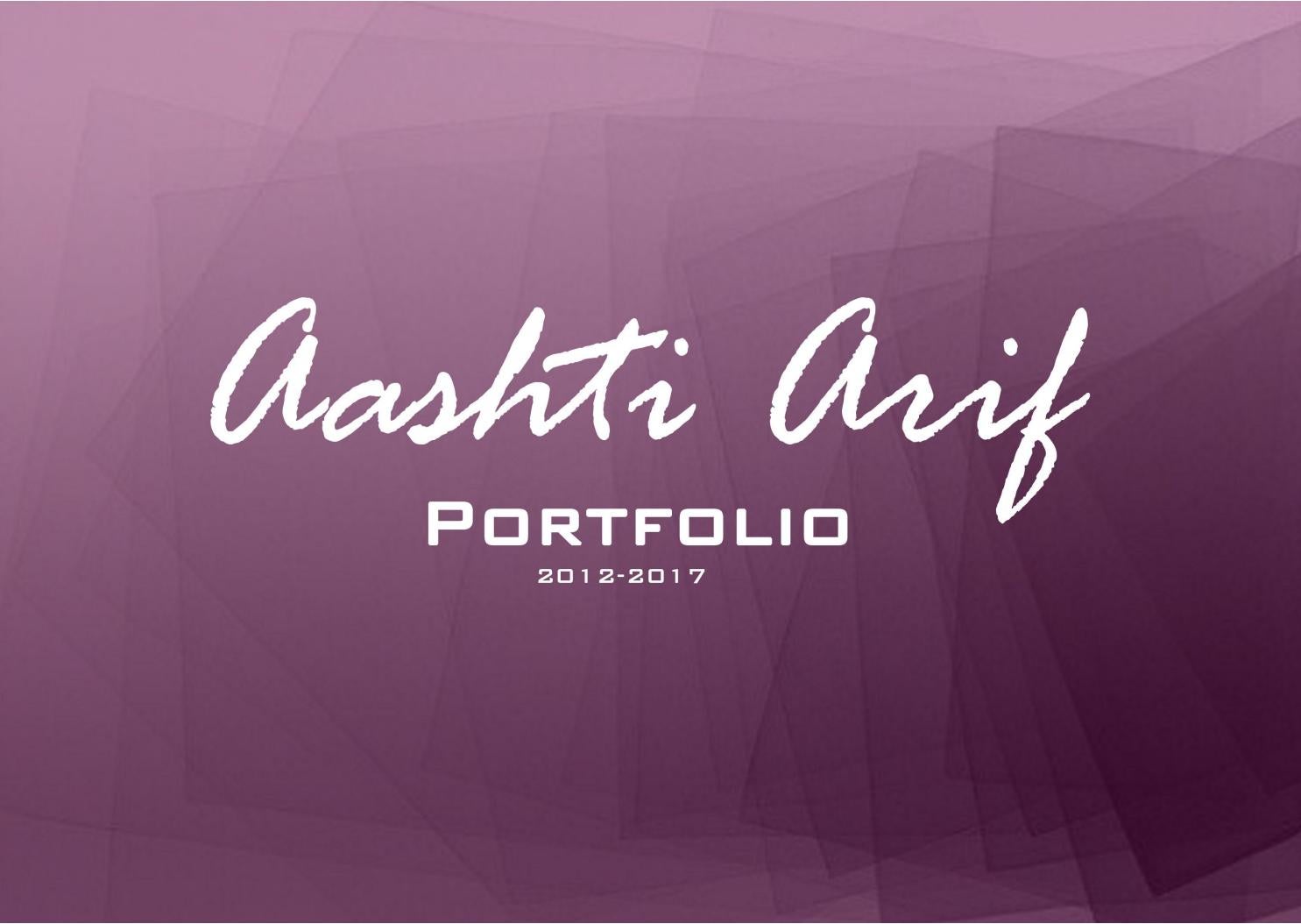 Aashti arif portfolio by Aashti - Issuu