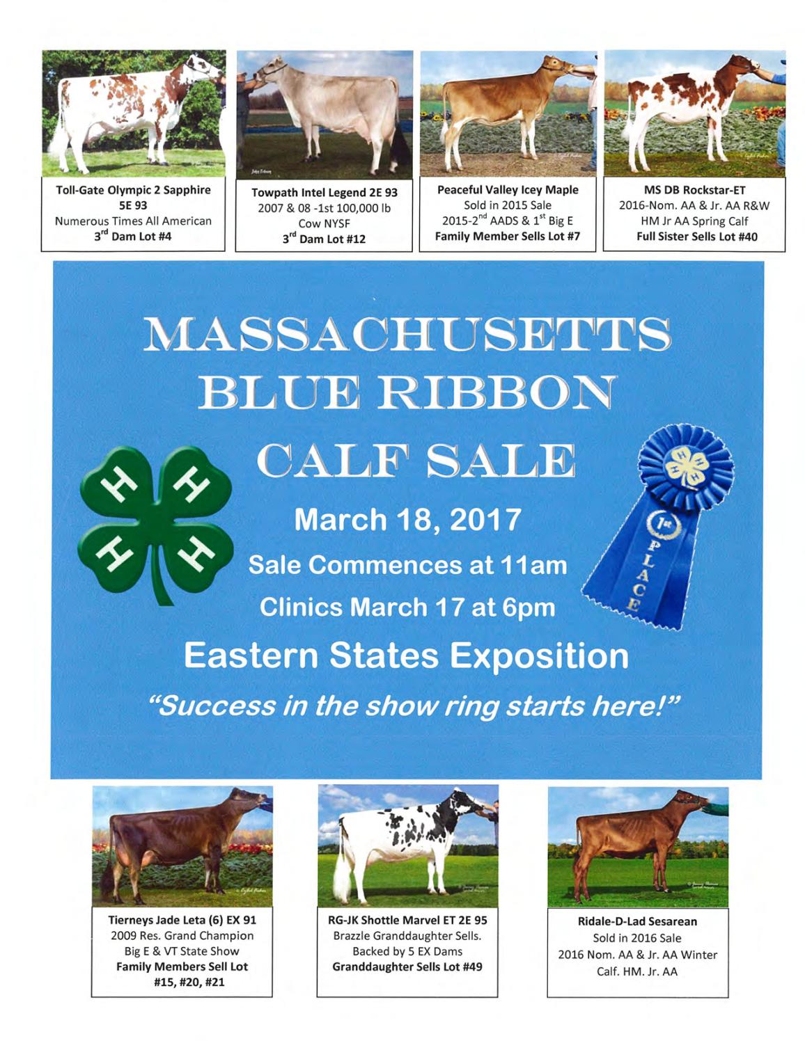 MA Blue Ribbon Calf Sale 2017 by Cowsmopolitan - Issuu