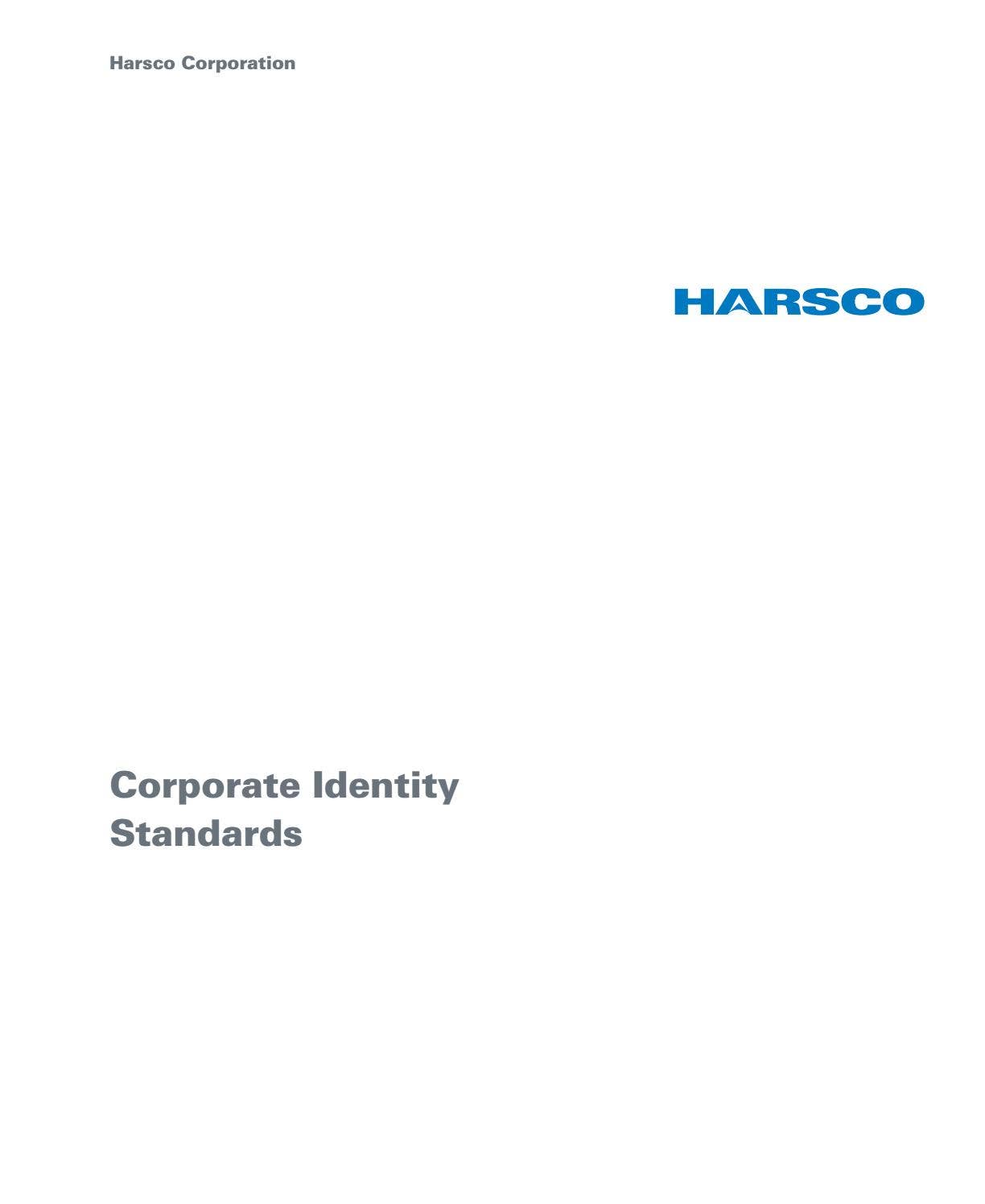 Harsco identity standards manual by Gulzar Hussain - Issuu