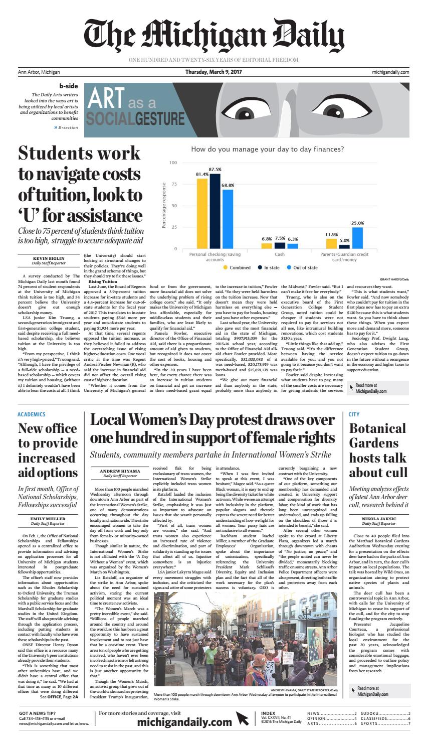 2017-03-09 by The Michigan Daily - Issuu