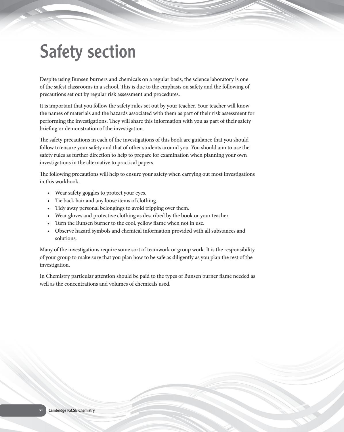 Preview Cambridge IGCSE® Chemistry Practical Workbook by Cambridge ...