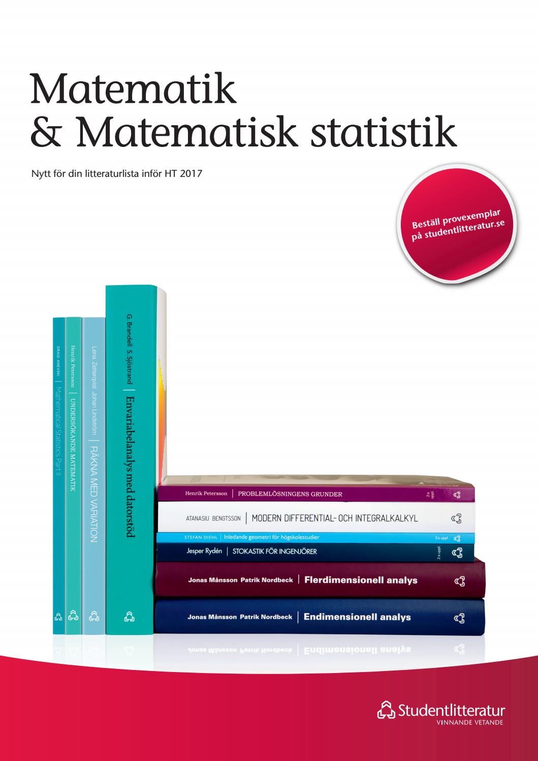 Matematik införht2017 by Studentlitteratur AB - Issuu