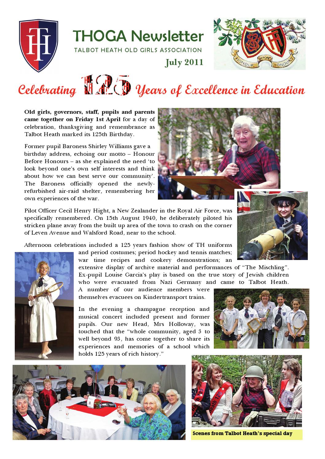 Thoga girls newsletter 2011 #thoga by Talbot Heath School - Issuu