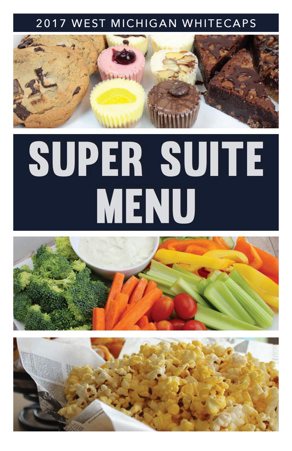 Super Suite Menu 2017 by West Michigan Whitecaps - Issuu