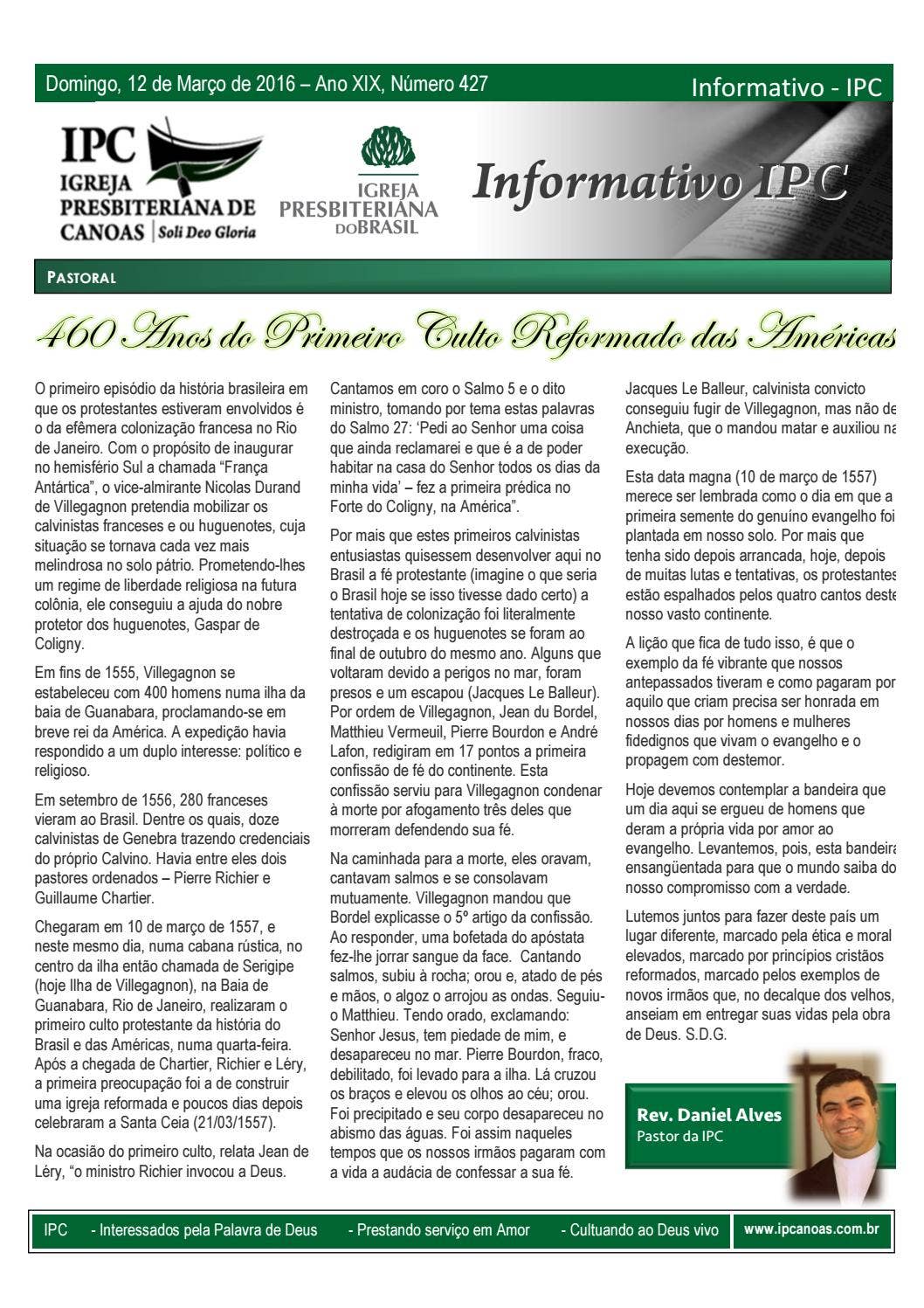 Informativo IPC 427 by IGREJA PRESBITERIANA - Issuu
