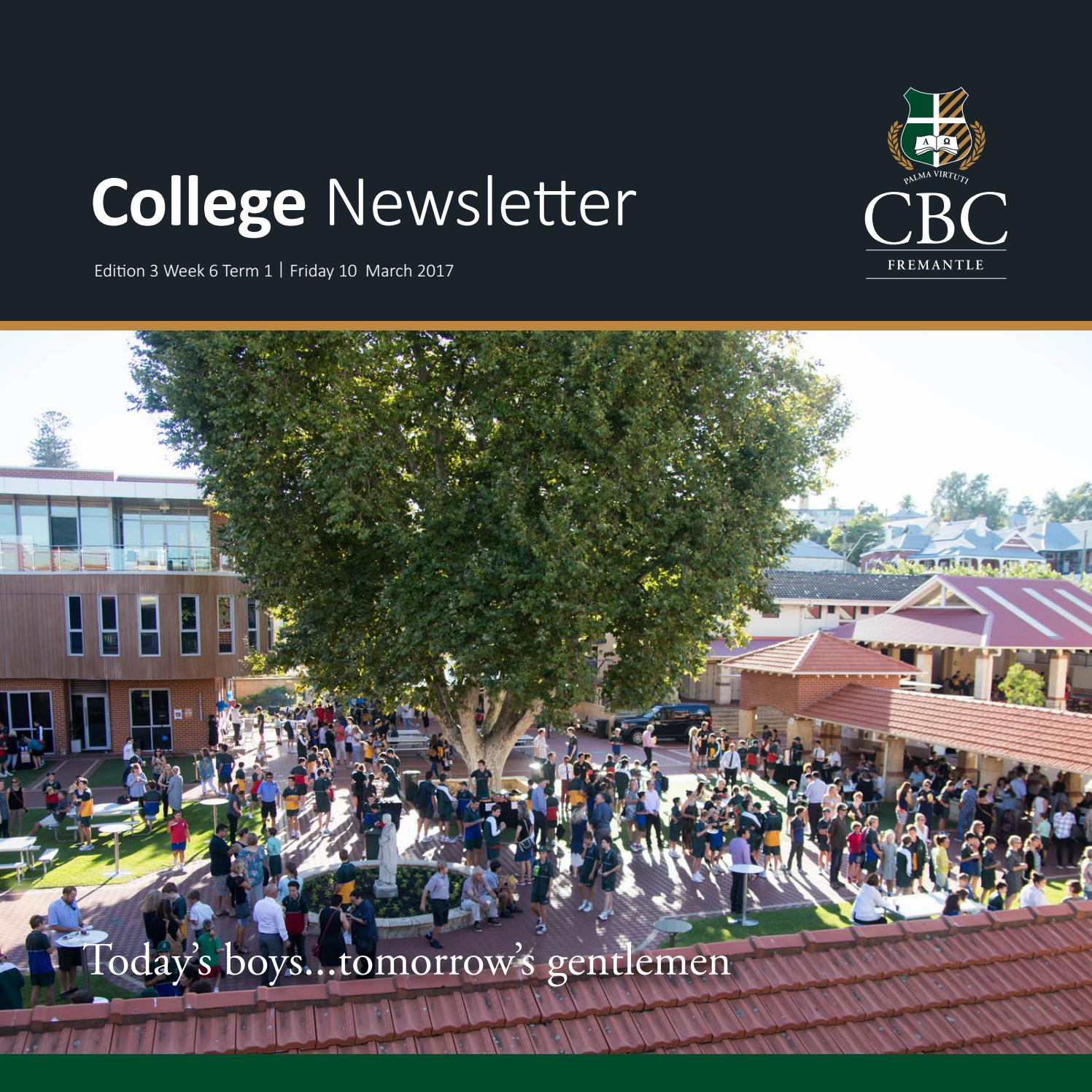 CBC Fremantle College Newsletter Week 6 Term 1 2017 by CBC Fremantle ...