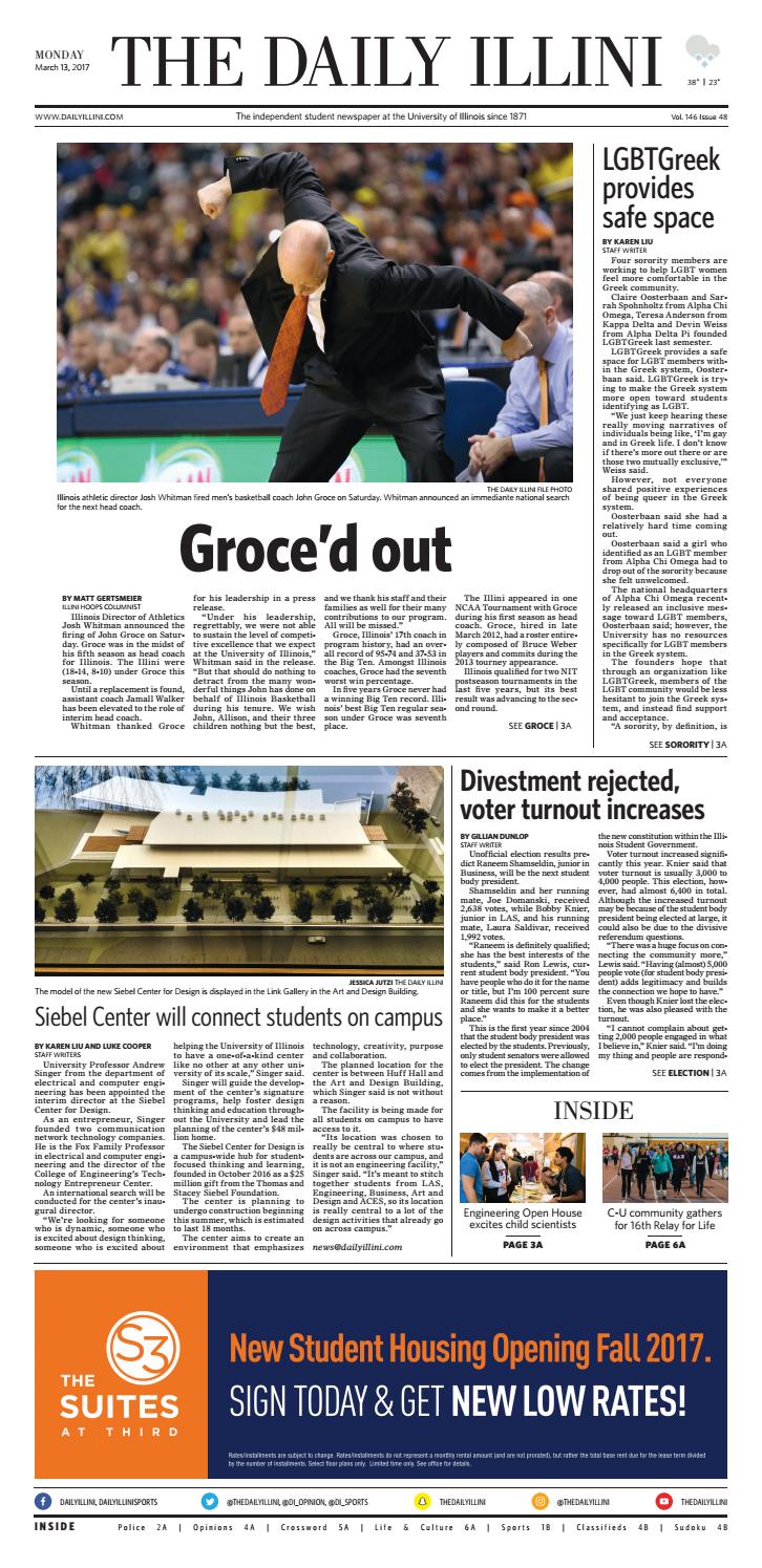 The Daily Illini: Volume 146 Issue 48 by The Daily Illini - Issuu
