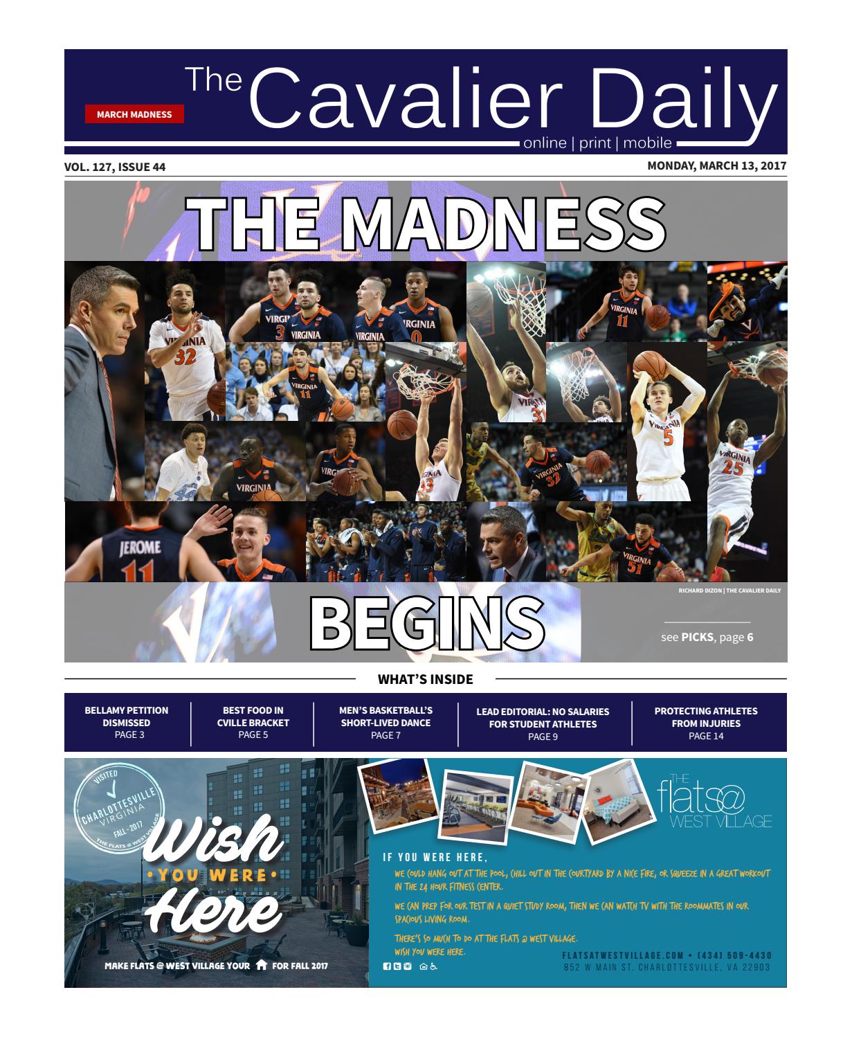 Monday, March 13, 2017 by The Cavalier Daily - Issuu