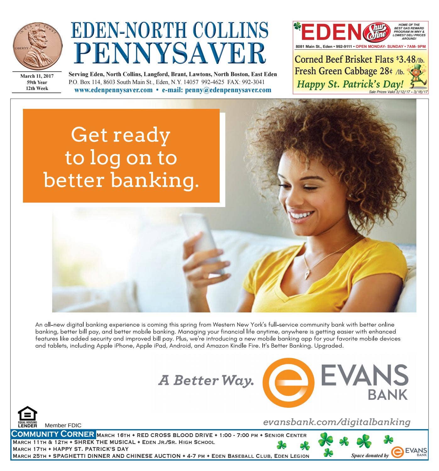 Eden-North Collins Pennysaver 3-11-17 by Eden- North Collins Pennysaver ...