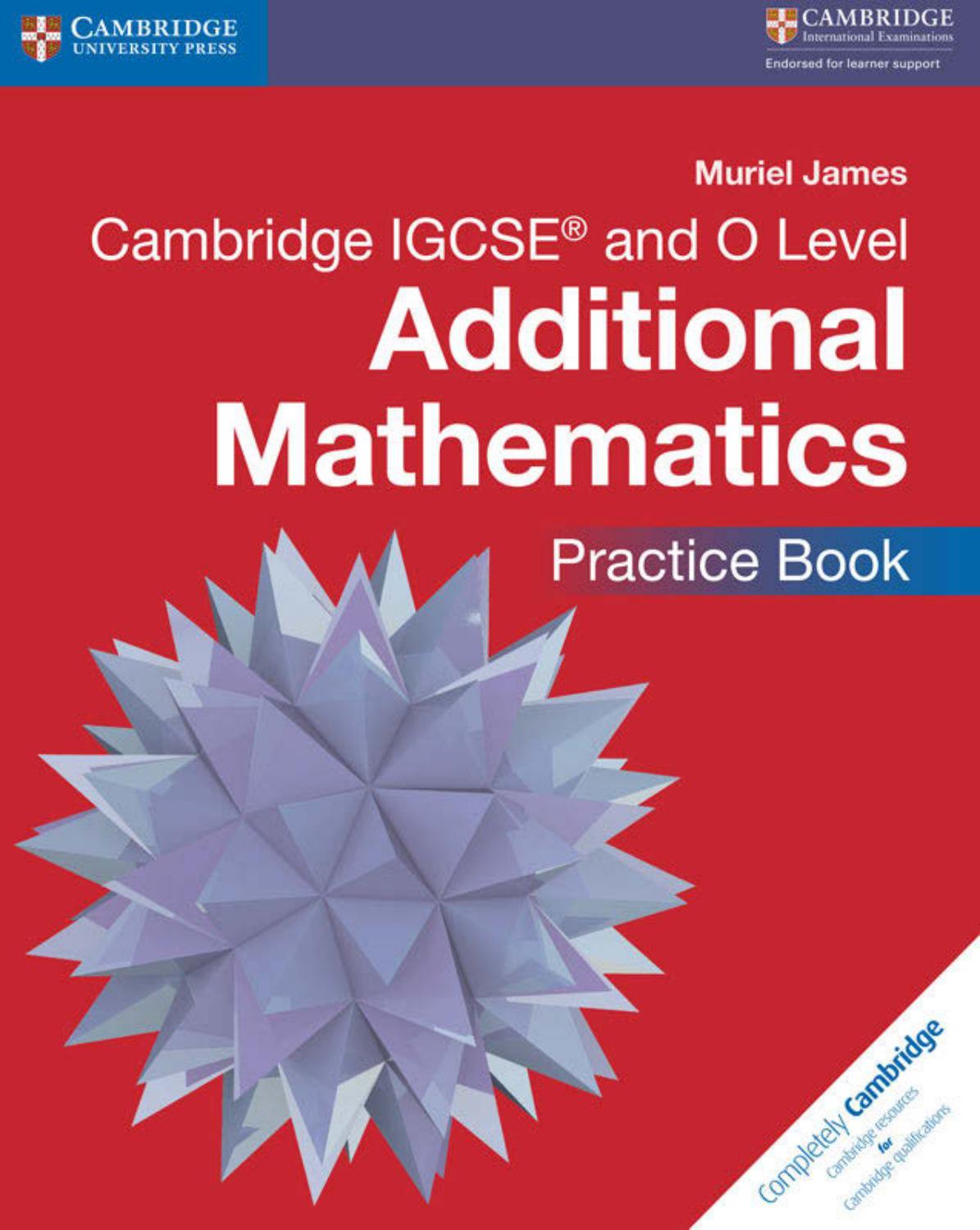 Preview Cambridge IGCSE Additional Mathematics Practice Book By 