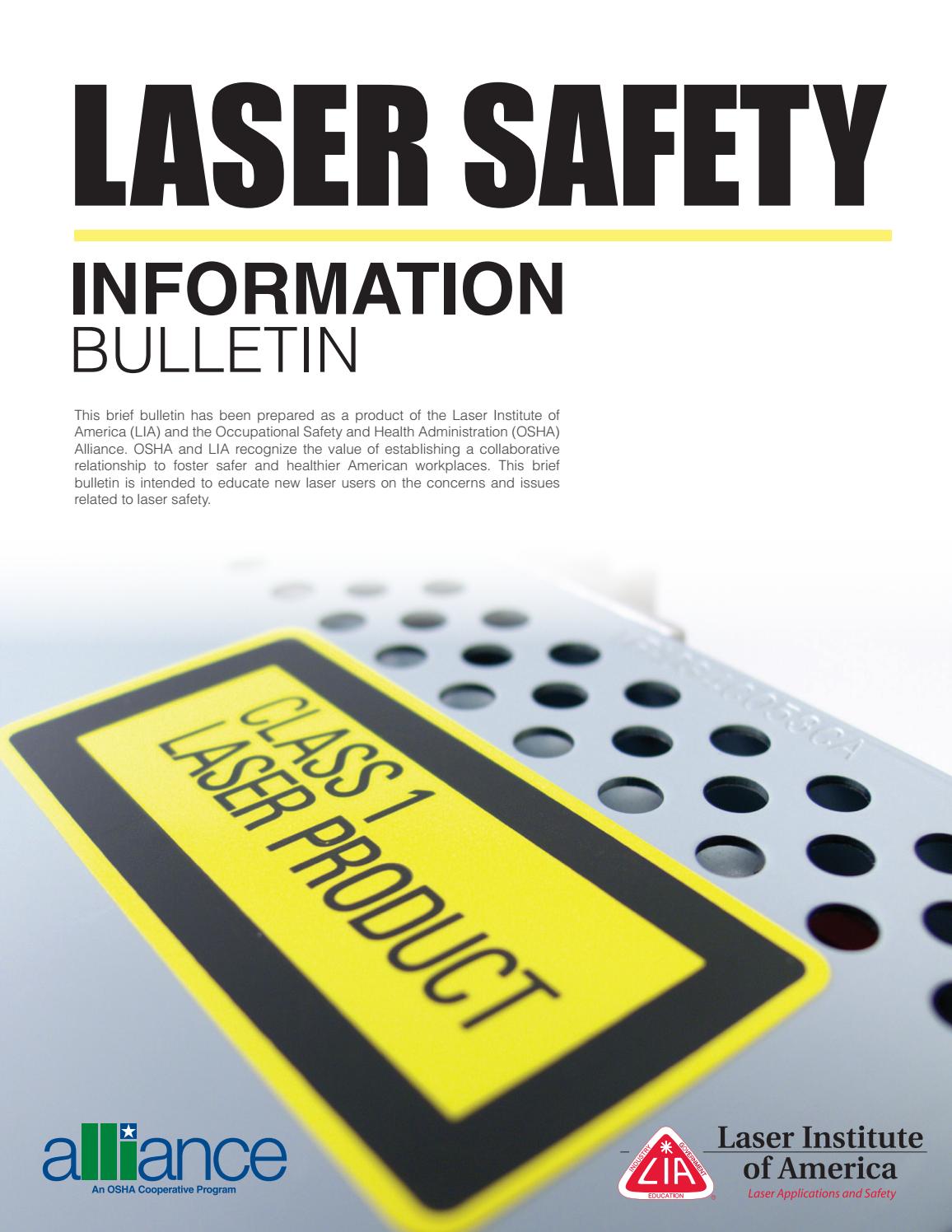 Laser Safety Bulletin by Laser Institute of America - Issuu