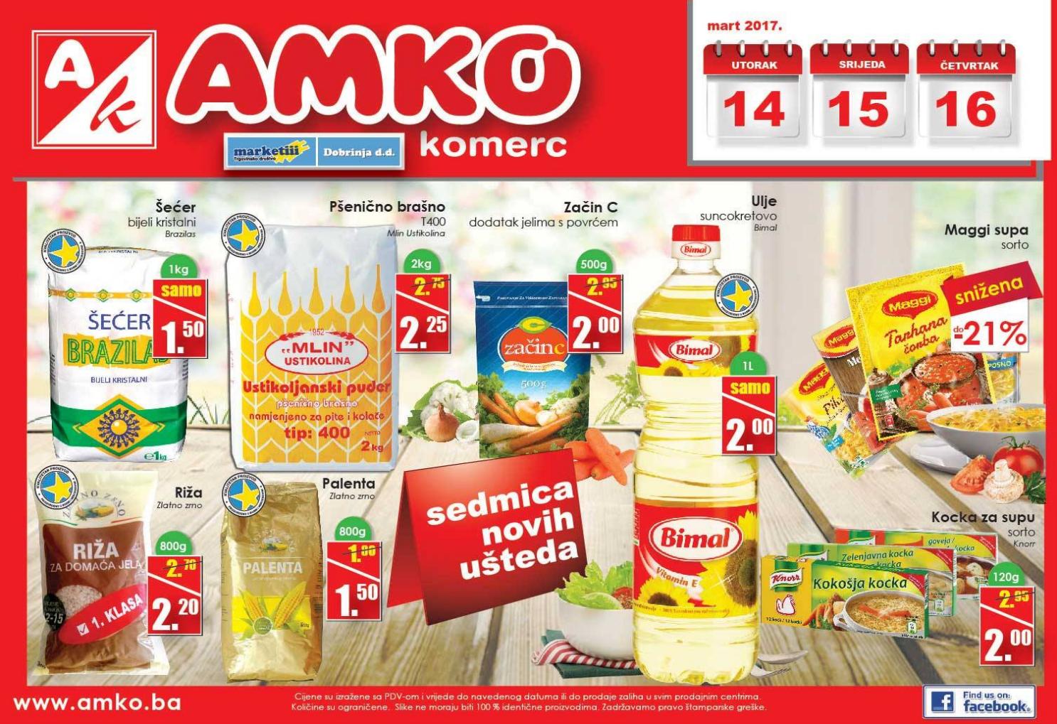 Amko komerc super akcija od 14.-16.03.2017. by Catalog.ba - Issuu