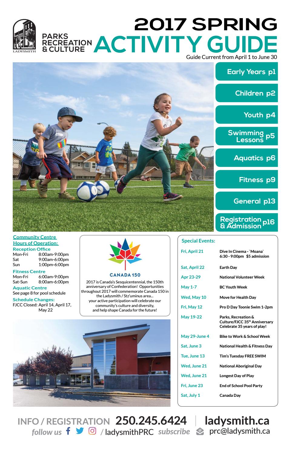2017 Spring Activity Guide by Town of Ladysmith - Issuu