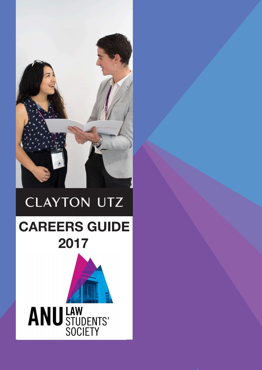 ANU LSS Careers Guide 2017 by ANU Law Students' Society - Issuu