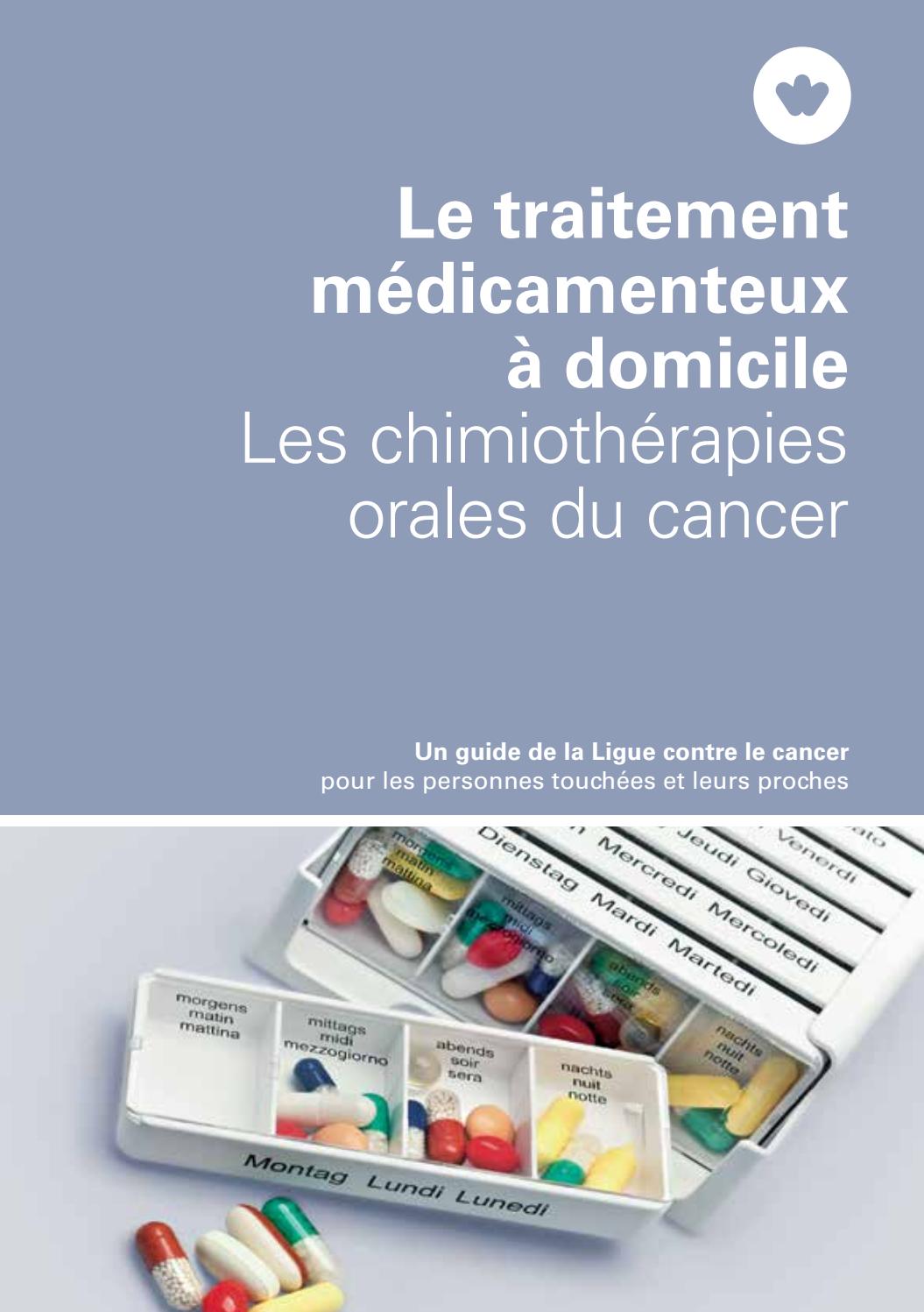 Le traitement médicamenteux à domicile by Krebsliga Schweiz - Issuu