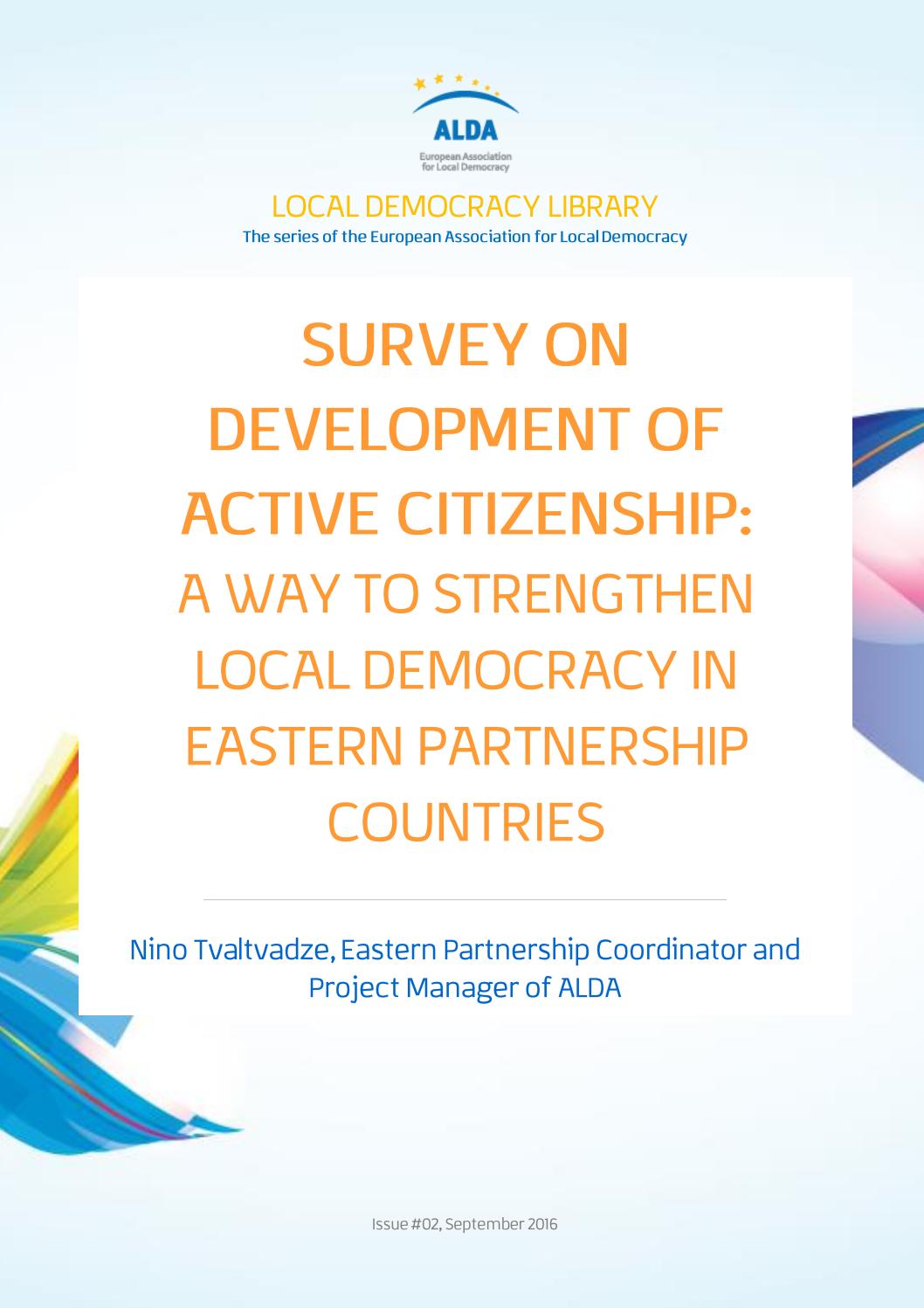 #2 - Survey on development of active citizenship - A way to strengthen ...