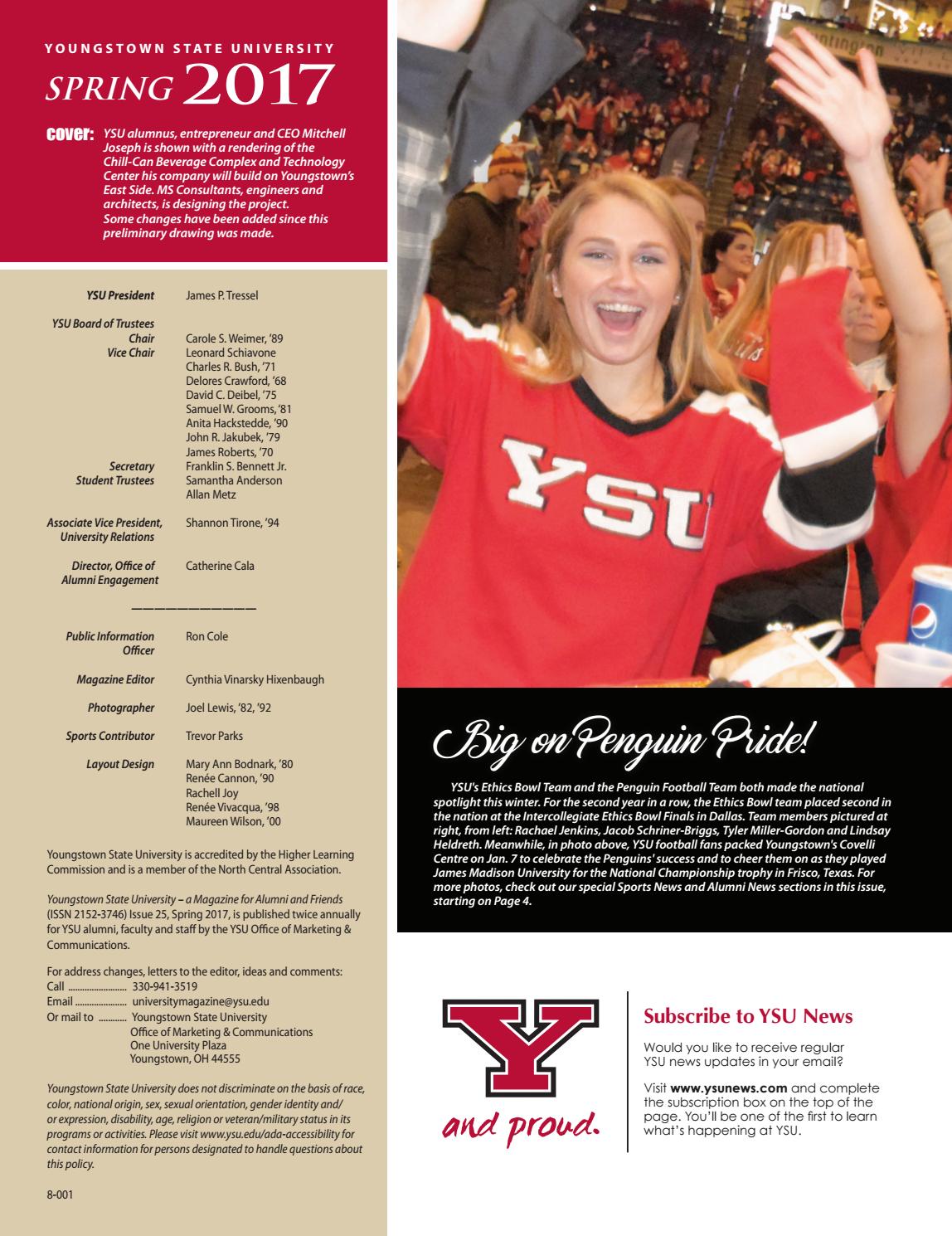 YSU Magazine Spring 2017 by Youngstown State University - Issuu
