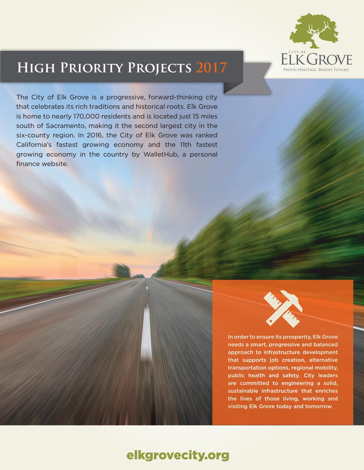 2017 High Priority Projects by City of Elk Grove - Issuu